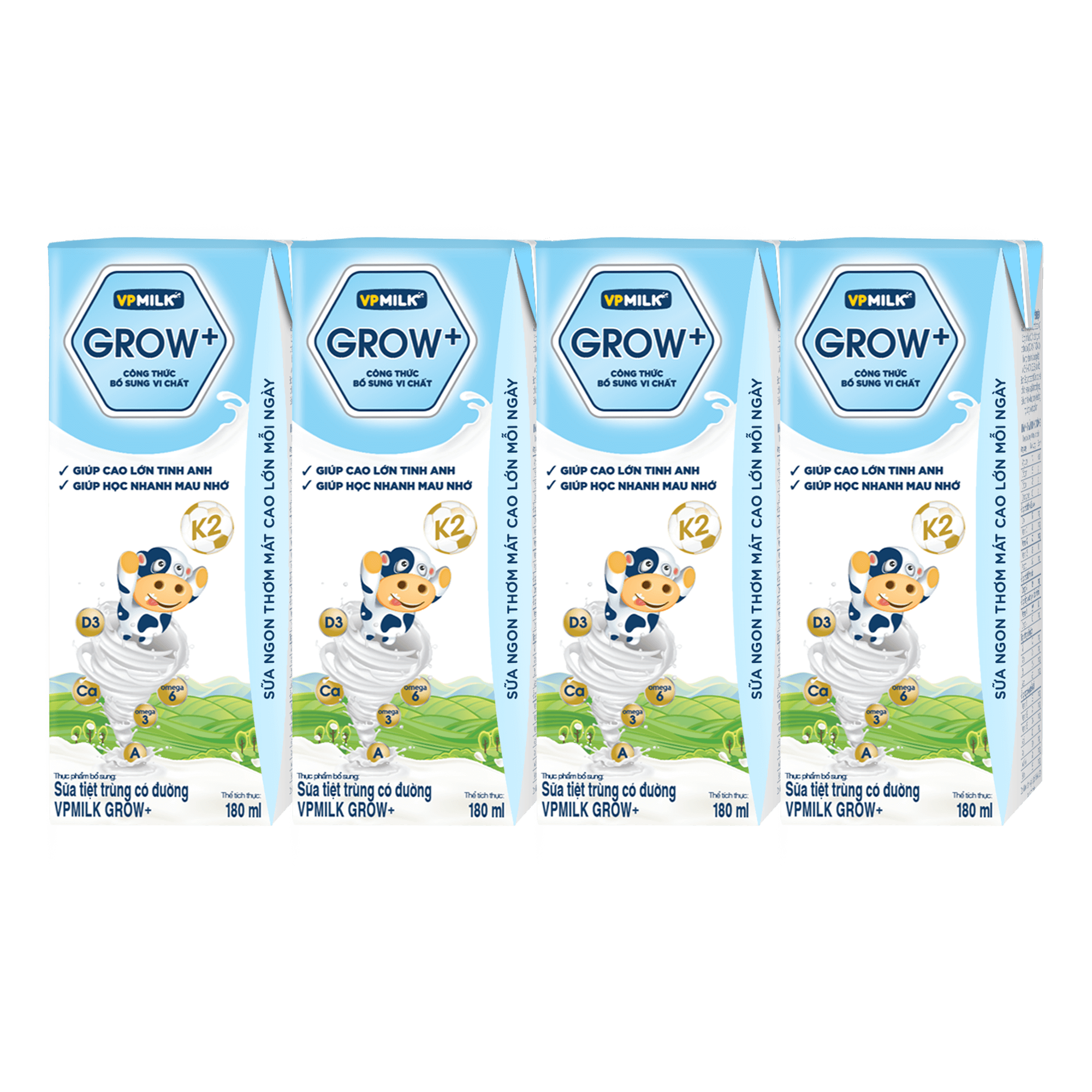 Sữa tiệt trùng VPMilk Grow+ Có Đường | VPMILK