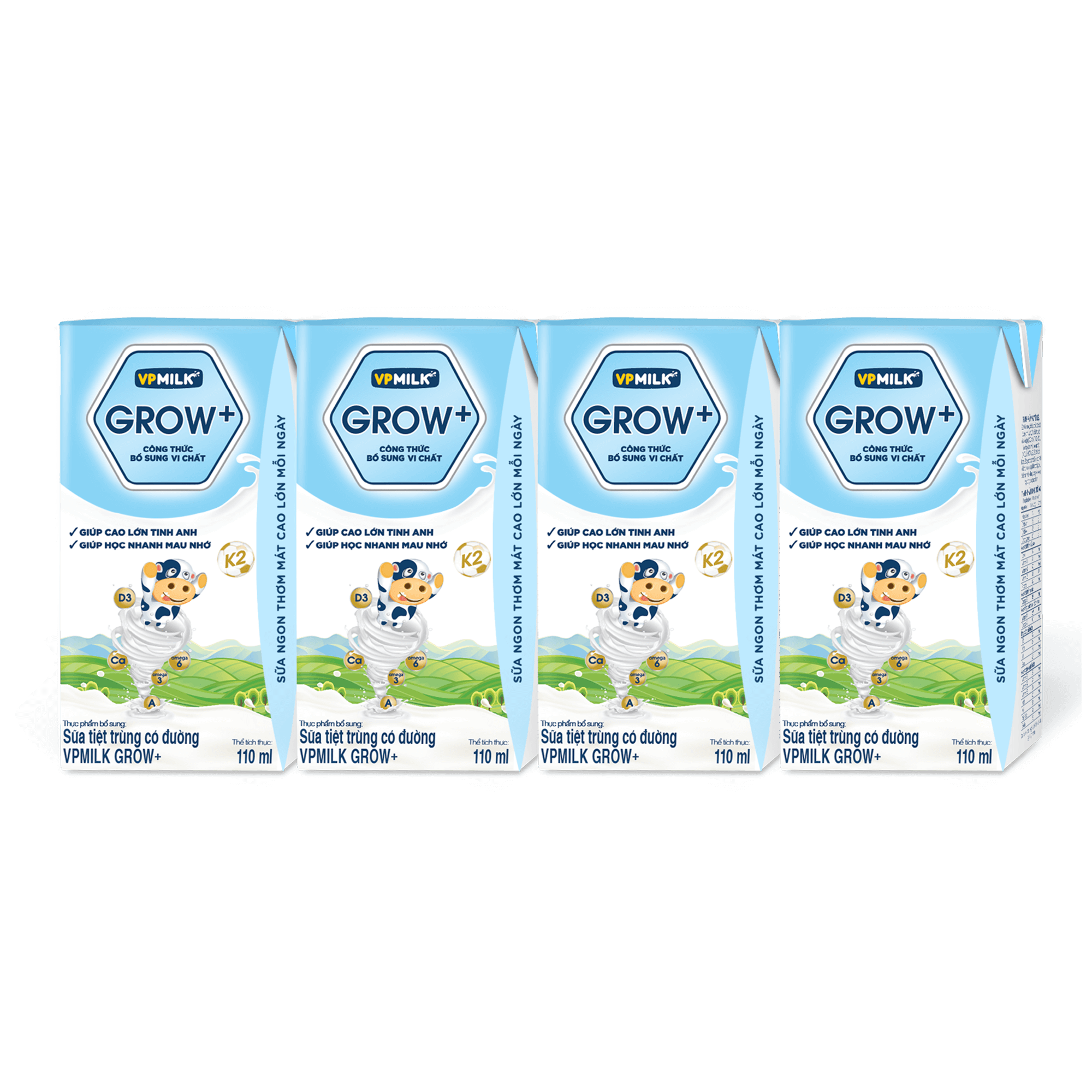 Sữa tiệt trùng VPMilk Grow+ Có Đường | VPMILK